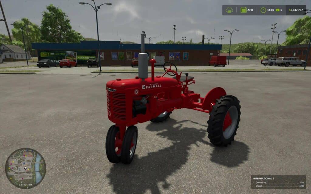 FS25 Farmall B v1.0 - FS 25 Tractors Mod Download