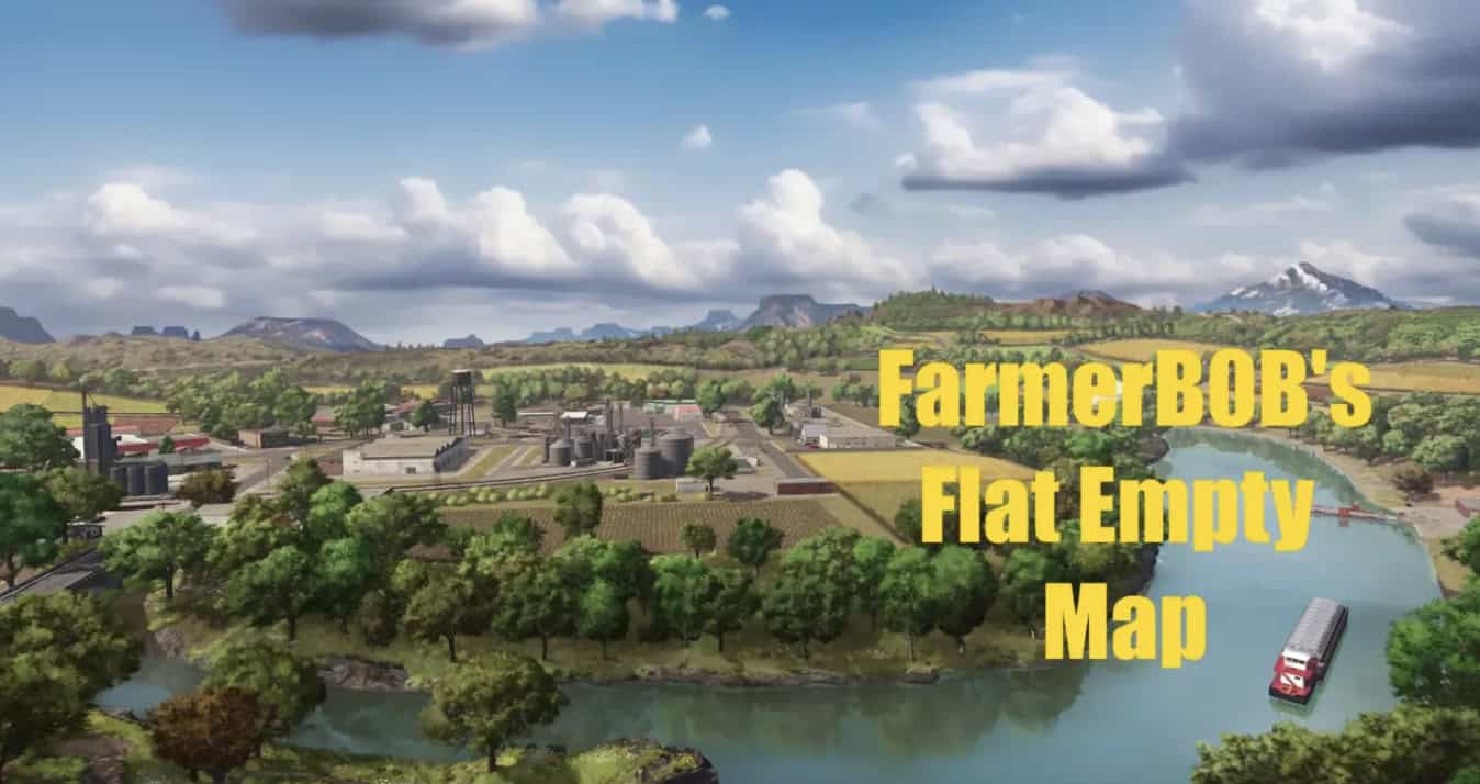 FS25 FarmerB0B’s Empty Flat Map 2X V1.0.0.1 - FS 25 Maps Mod Download