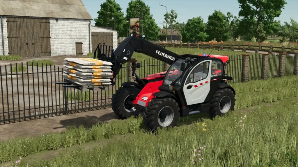 FS25 Manitou Fire Engine Telehandler v1 (1) - Farming simulator 19 / 17 ...