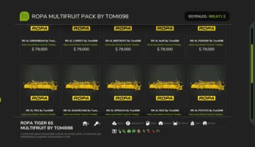 FS25 ROPA Multifruit PACK v1.0 - FS 25 Packs Mod Download