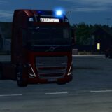 FS25 Volvo fire department Truck v1.0 - FS 25 Trucks Mod Download