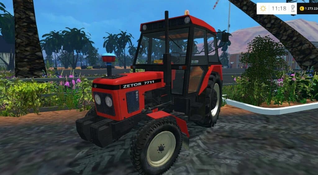 FS15 ZETOR 7711 2WD NEW RED CZECH FL MRHUBIANDTEAM V1.0 - FS 15 ...