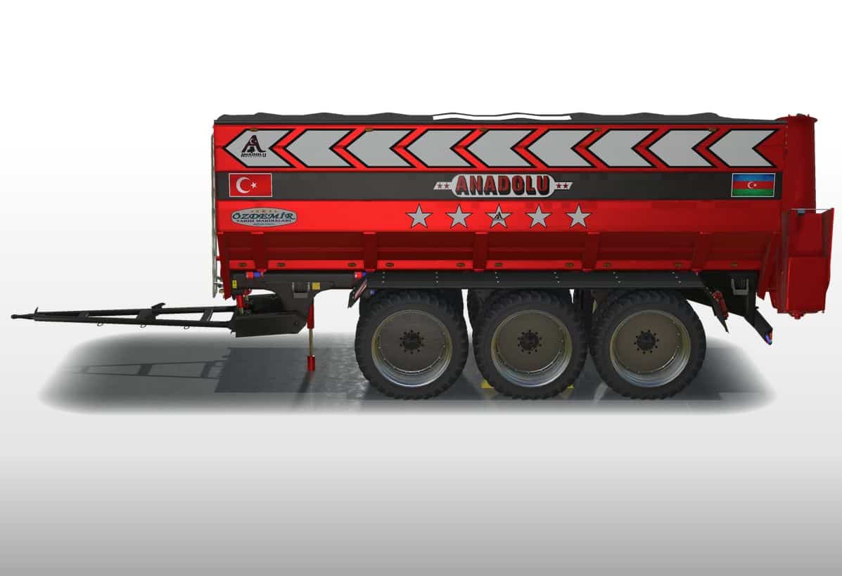 FS22 Özdemir Anadolu Tahıl Burgu Römorku v1 (4) - Farming simulator 19 ...