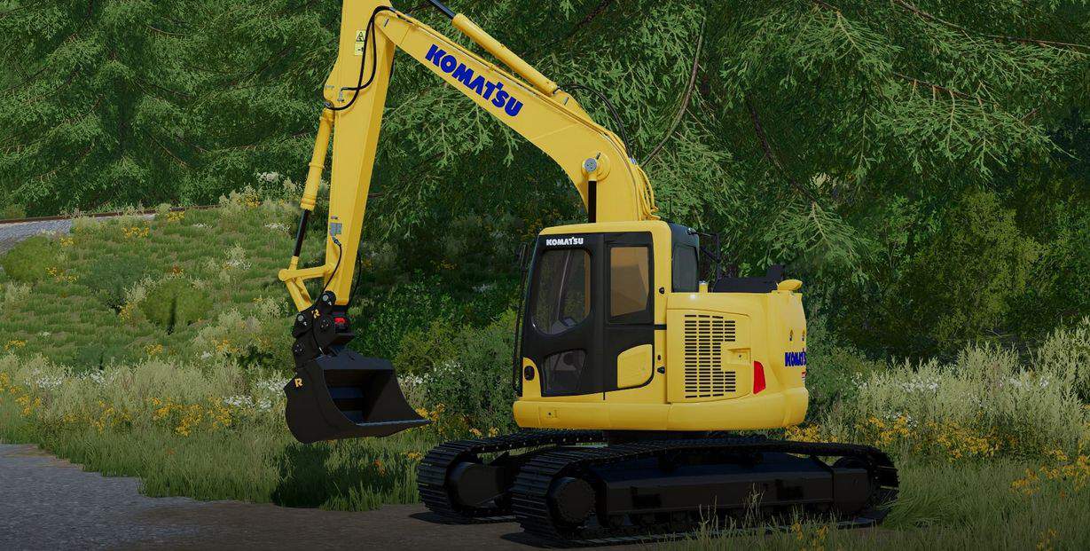 FS22 Komatsu PC138USLC-11 v1.0 - FS 22 Forklifts / Excavators Mod Download
