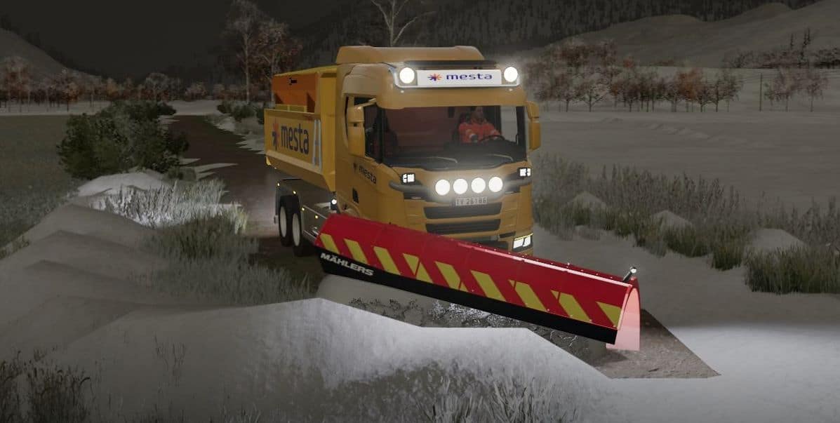 FS22 Mählers DPH Snow Plow v1.0 - FS 22 Implements & Tools Mod Download