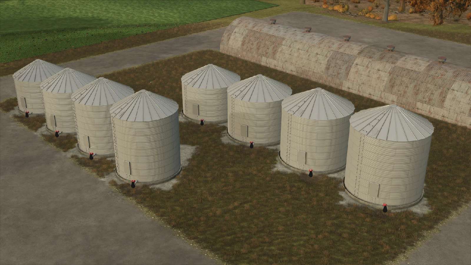 FS25 24′ & 27′ Grain bins v1 (2) - Farming simulator 19 / 17 / 15 Mod