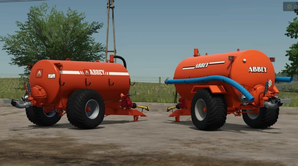 FS25 Abbey 1600 / 2000 Tankers V1.0.0.1 - FS 25 Trailers Mod Download
