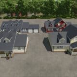 FS25 American Farmhouse v1.0 - FS 25 Buildings Mod Download