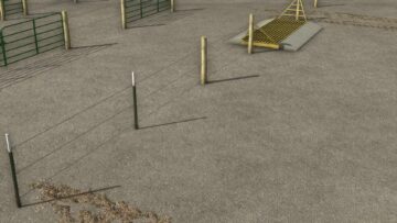 FS25 American Fence and Gates v1 (1) - Farming simulator 19 / 17 / 15 Mod