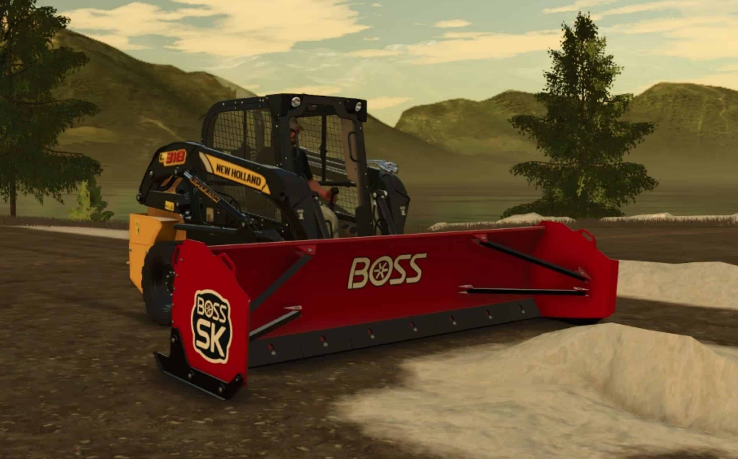 FS25 Boss SK Box Plow v1 (1) - Farming simulator 19 / 17 / 15 Mod