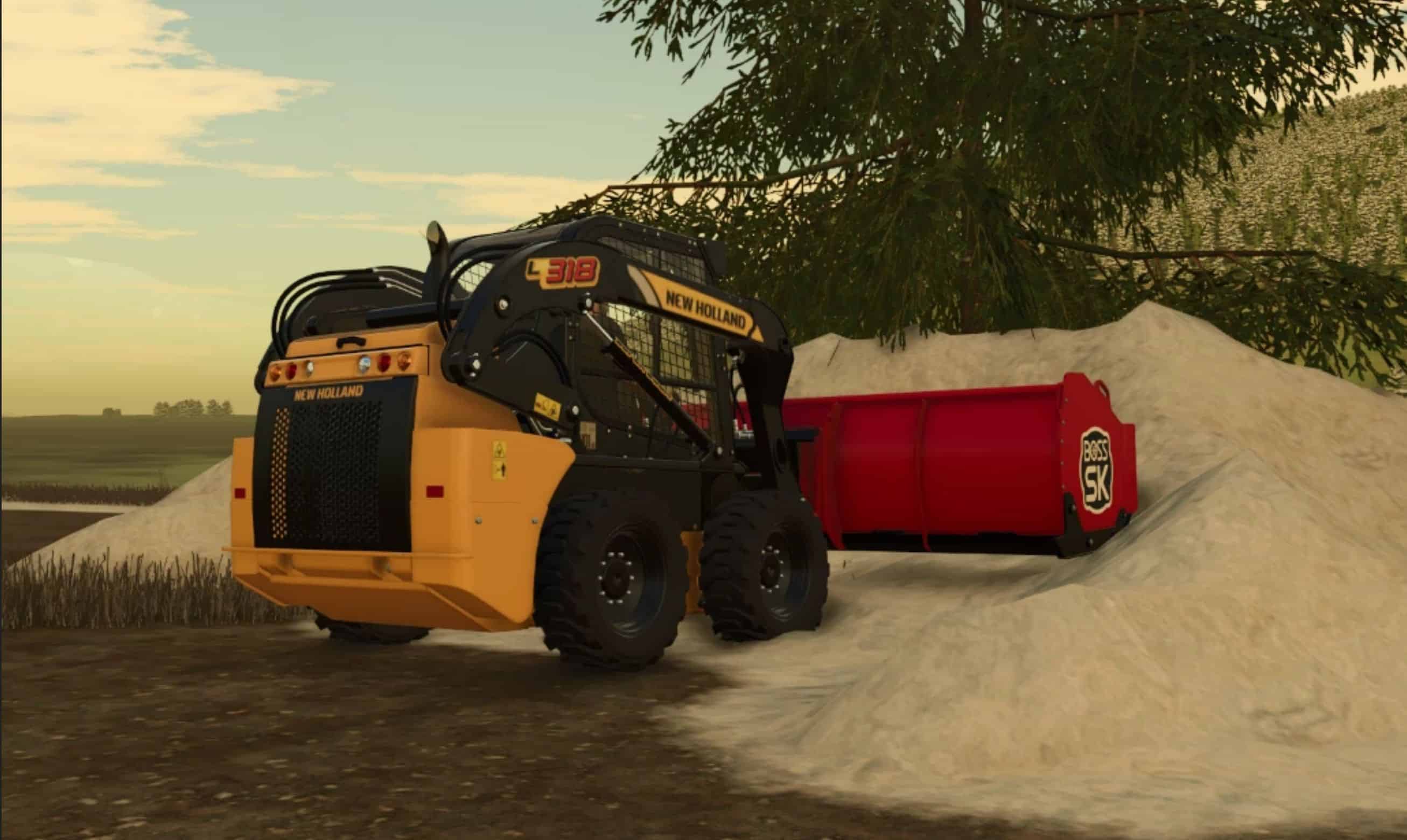 FS25 Boss SK Box Plow v1.0 - FS 25 Implements & Tools Mod Download