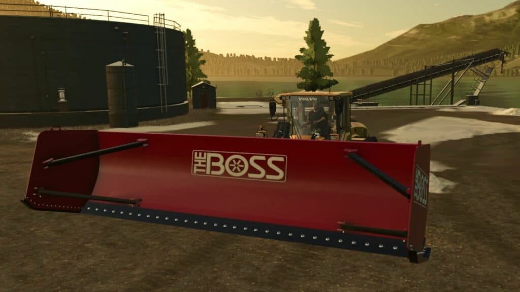 FS25 Boss Snow Plow v1.0 - FS 25 Implements & Tools Mod Download