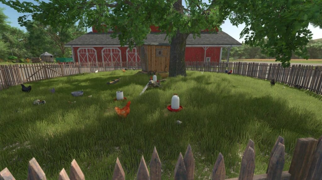 FS25 Chickens with fences v1 (1) - Farming simulator 19 / 17 / 15 Mod