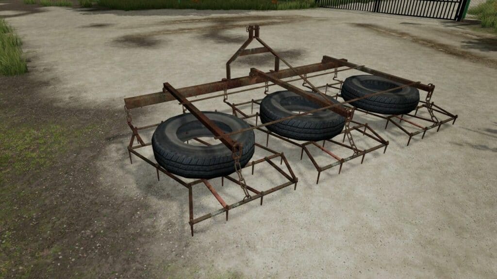 FS25 Cultivator with tires v1.0 - FS 25 Implements & Tools Mod Download