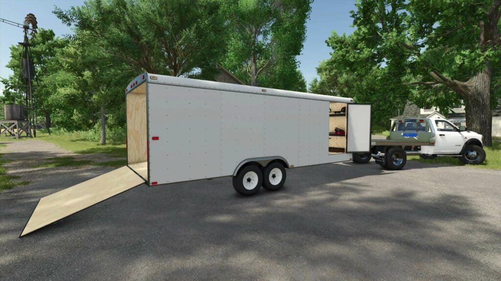FS25 Enclosed Trailer v1 (3) - Farming simulator 19 / 17 / 15 Mod