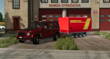 FS25 Fire department trailer v1.0 - FS 25 Trailers Mod Download
