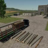 FS25 Fliegl Timber Runner Autoload Wood v1.0 - FS 25 Trailers Mod Download