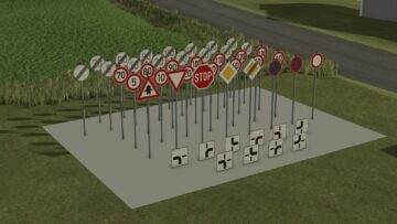 FS25 German Traffic Signs Prefab v1 (3) - Farming simulator 19 / 17 ...