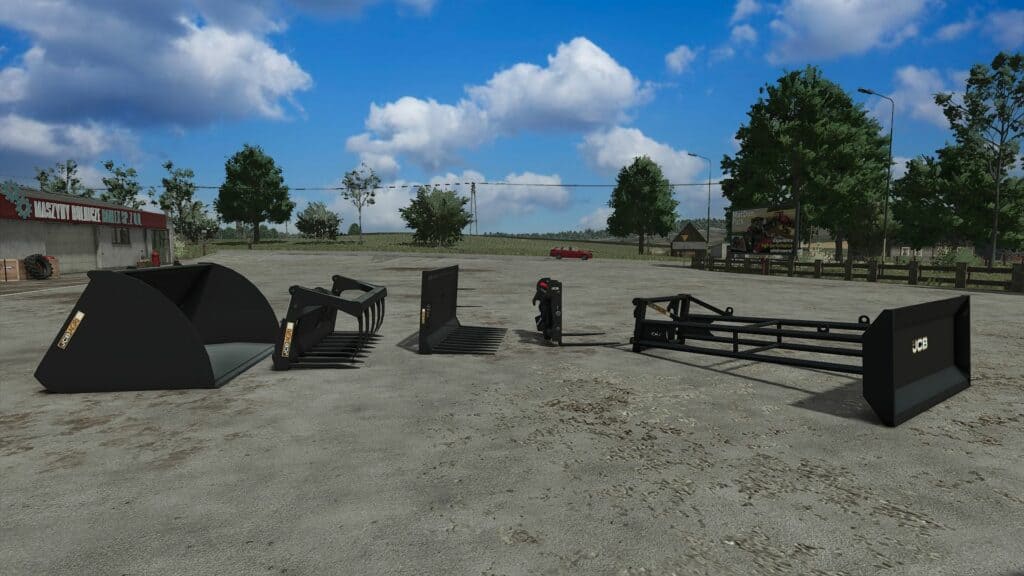 FS25 JCB Telehandler Attachments v1.0 - Farming simulator 19 / 17 / 15 Mod