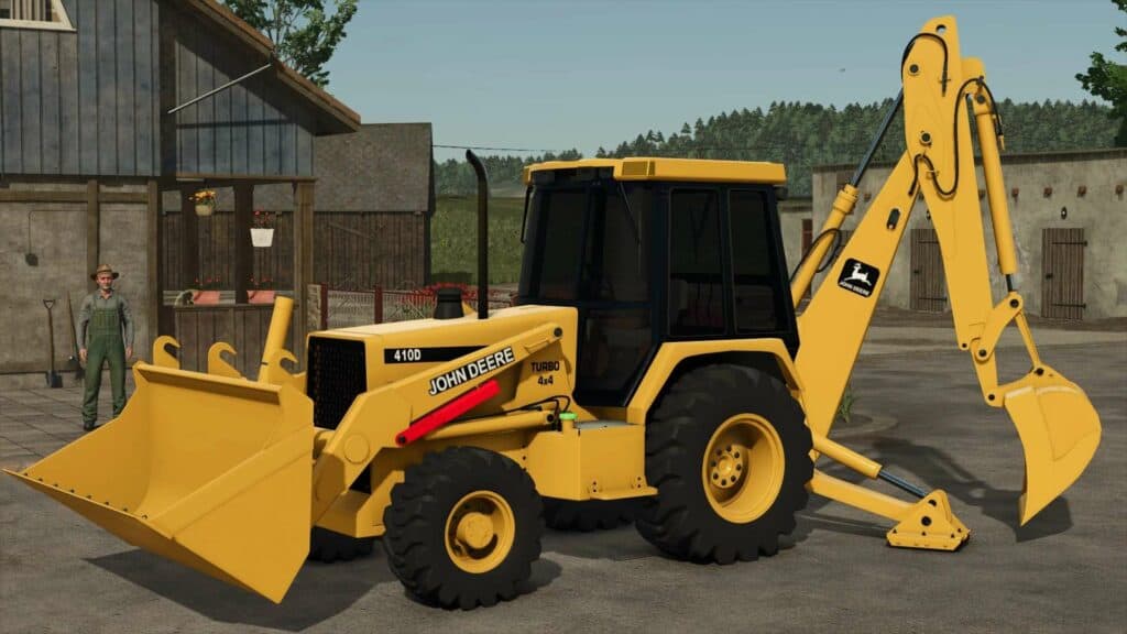 FS25 John Deere 410D Loader v1.0 - FS 25 Forklifts / Excavators Mod ...