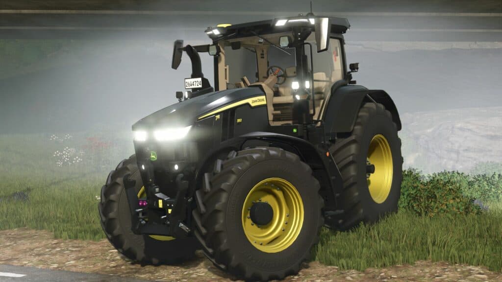 FS25 John Deere 7R Series Black v1.0 - FS 25 Tractors Mod Download