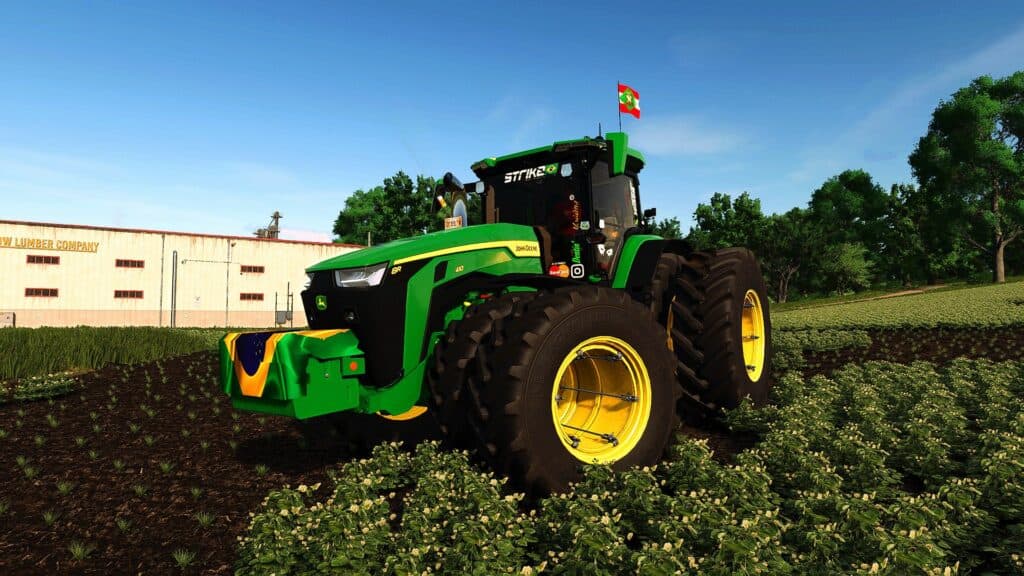 FS25 John Deere 8R Series BR v1.0 - FS 25 Tractors Mod Download