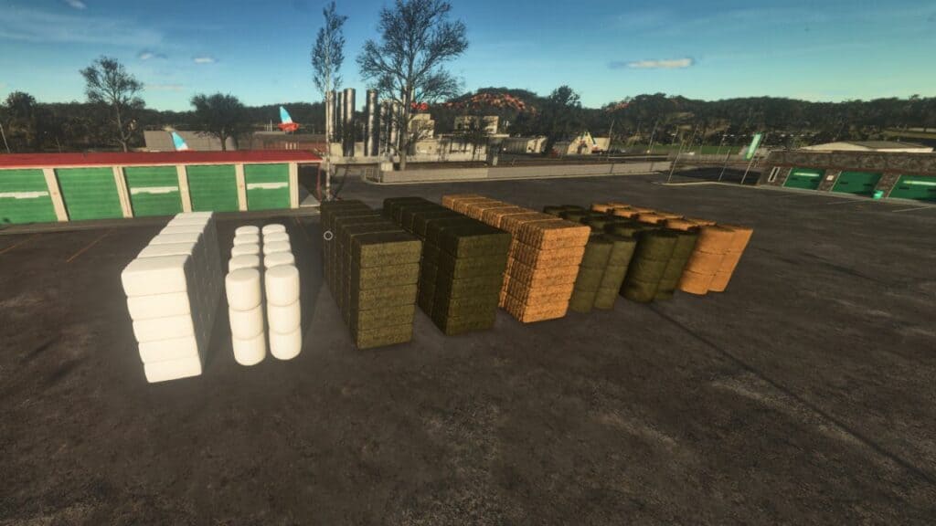 FS25 Large stack of purchasable square or round bales v1.0 - Farming ...