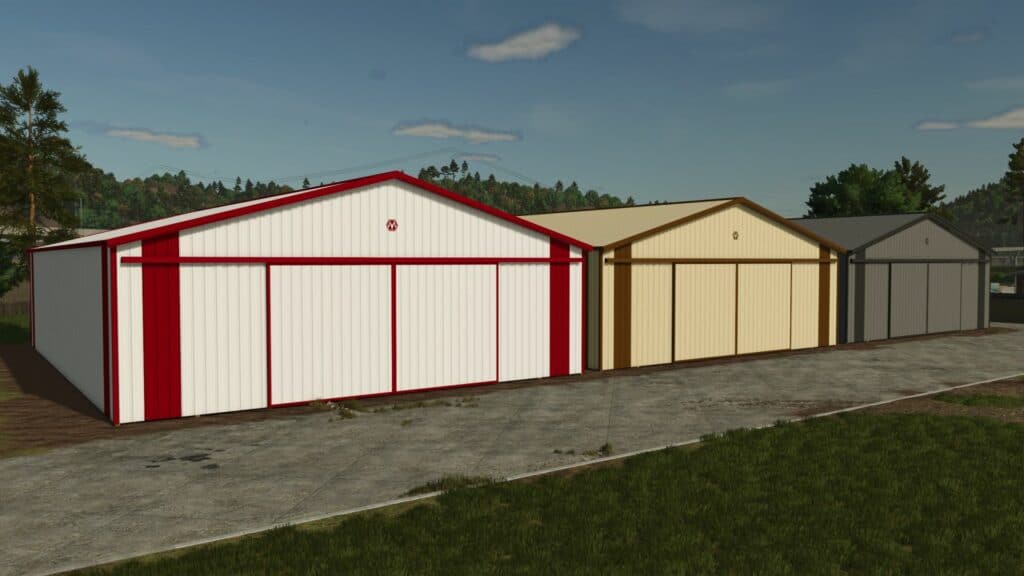 FS25 Morton Shed Pack 50×72 v1 (5) - Farming simulator 19 / 17 / 15 Mod