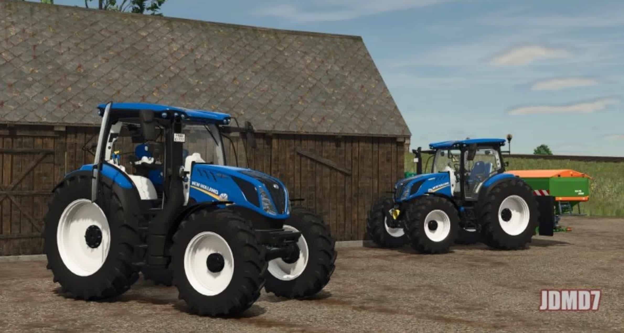 FS25 New Holland T5 AC/DC v1.0.0.0 - FS 25 Tractors Mod Download