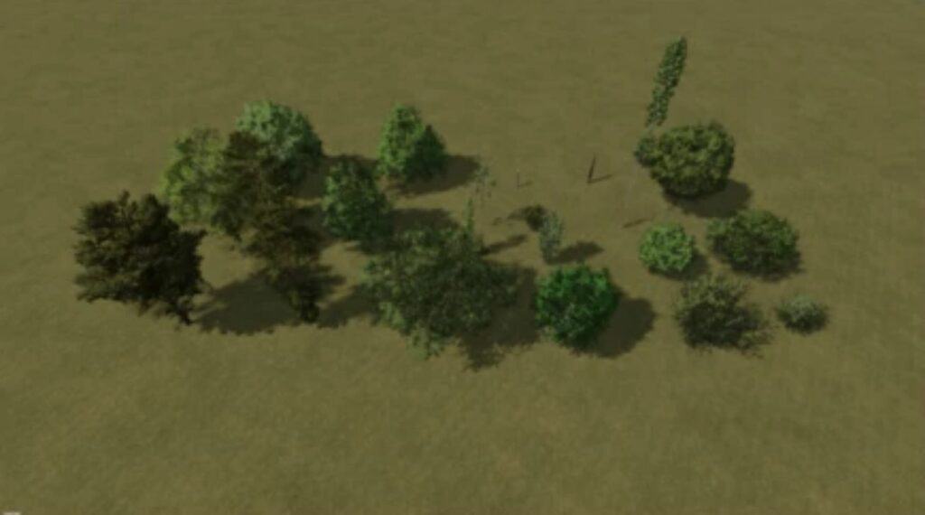 FS25 Pack trees prefab v1.0 - FS 25 Prefab Mod Download