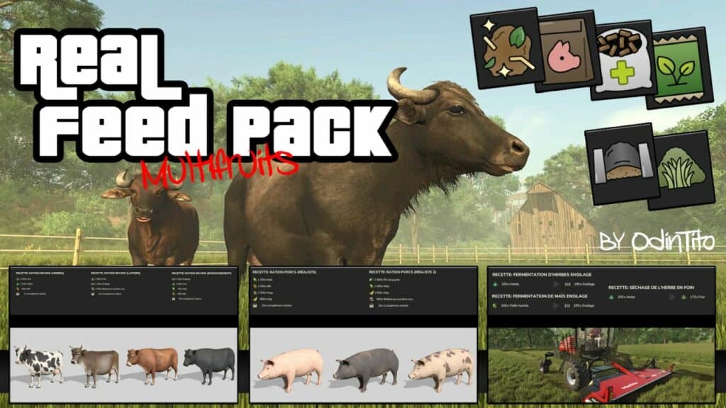 FS25 Real Feed Pack v2.1 - FS 25 Other Mod Download