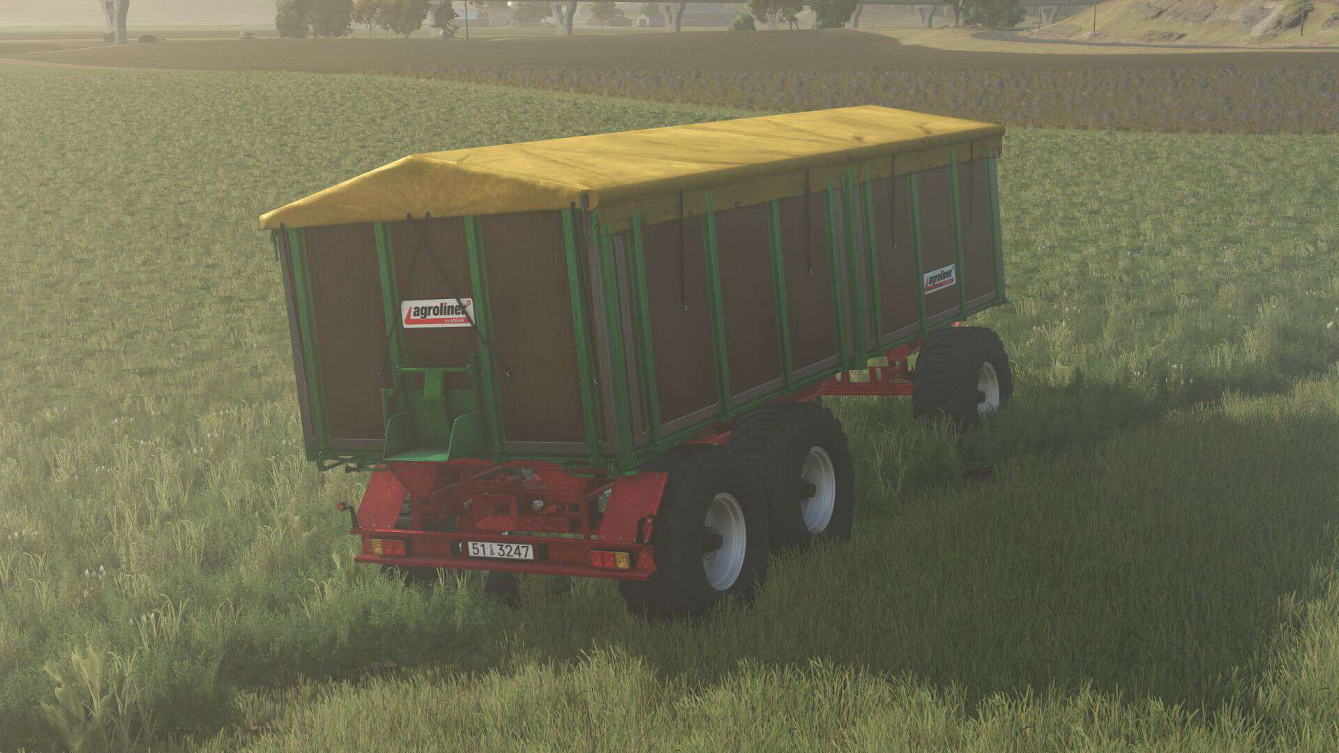 FS25 Retro Kröger HKD 402, 3-axle v1.0 - FS 25 Trailers Mod Download