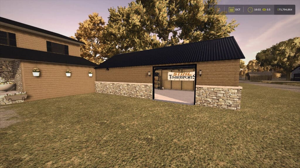 FS25 Small Garage Workshops v1.0 - FS 25 Buildings Mod Download