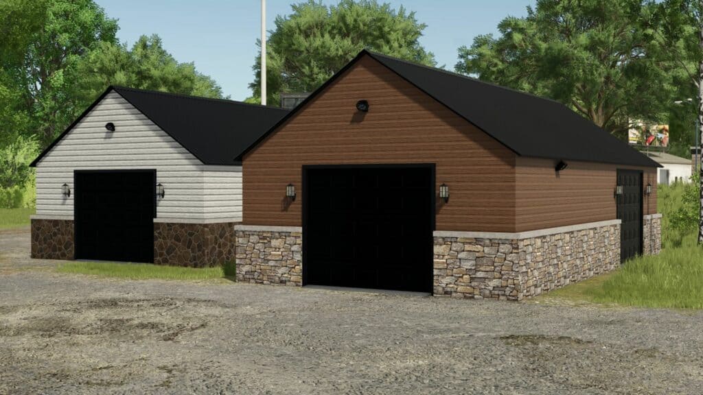 FS25 Small Garage Workshops v1.0 - FS 25 Buildings Mod Download
