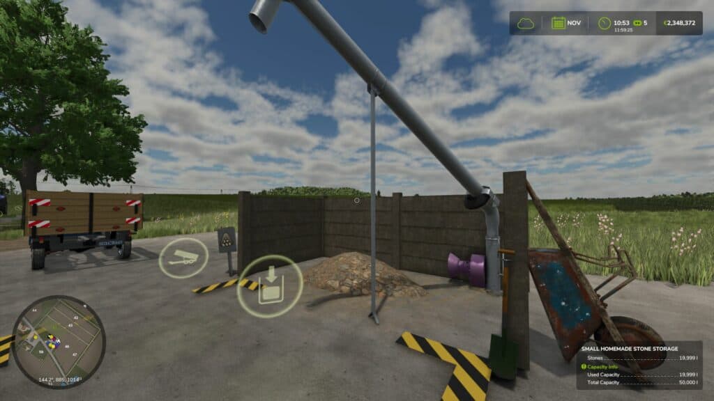 FS25 Small Handmade Stone Silo v1 (3) - Farming simulator 19 / 17 / 15 Mod