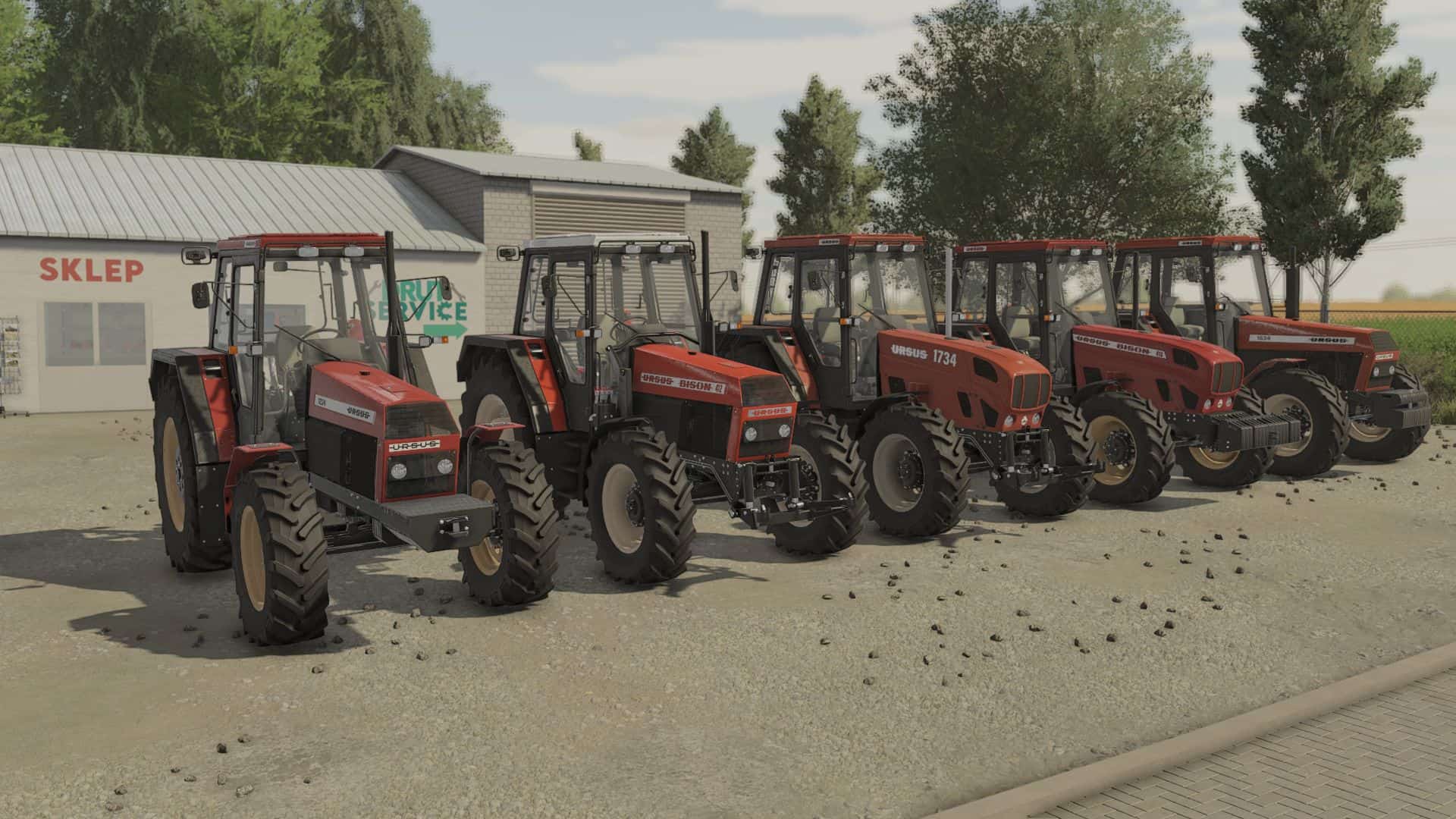 FS25 Ursus Pack 1234-1734 v1.0 - FS 25 Tractors Mod Download