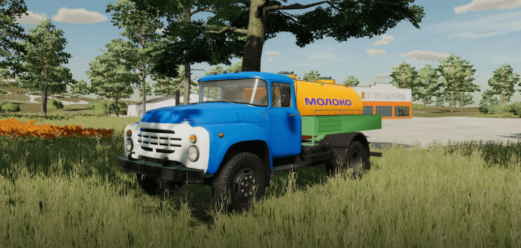 FS22 ZIL-130 dairy v1.0 - FS 22 Trucks Mod Download