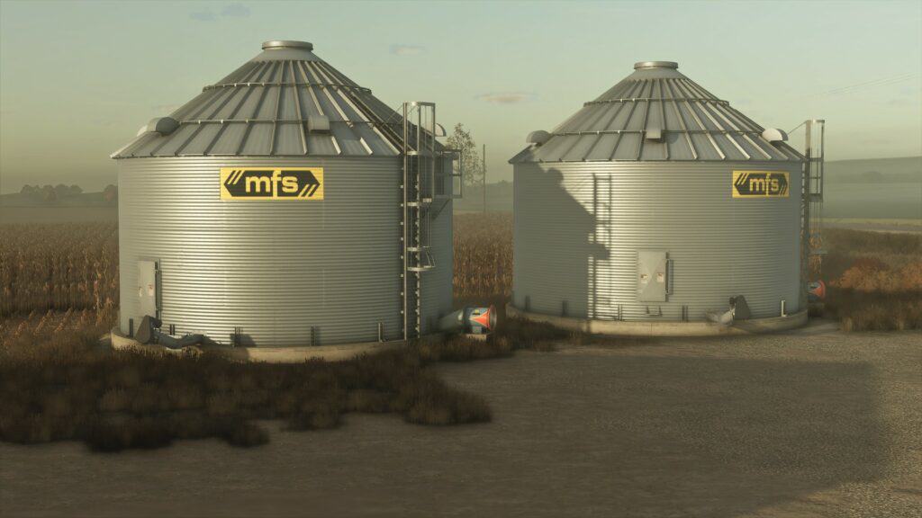FS25 36FT Grain Bins v1 (5) - Farming simulator 19 / 17 / 15 Mod