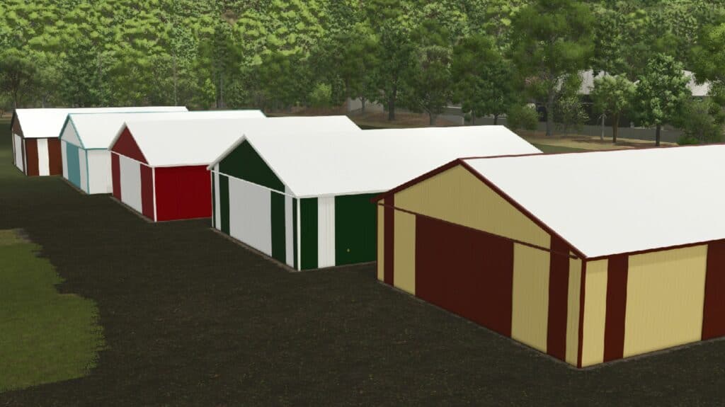 FS25 55x74 Machine Shed v1 (3) - Farming simulator 19 / 17 / 15 Mod