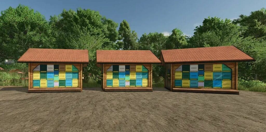 FS25 Bee House with Palett Spawner v1.0 - FS 25 Objects Mod Download