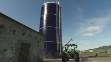 FS25 Blue Silo v1.0 - Farming simulator 19 / 17 / 15 Mod