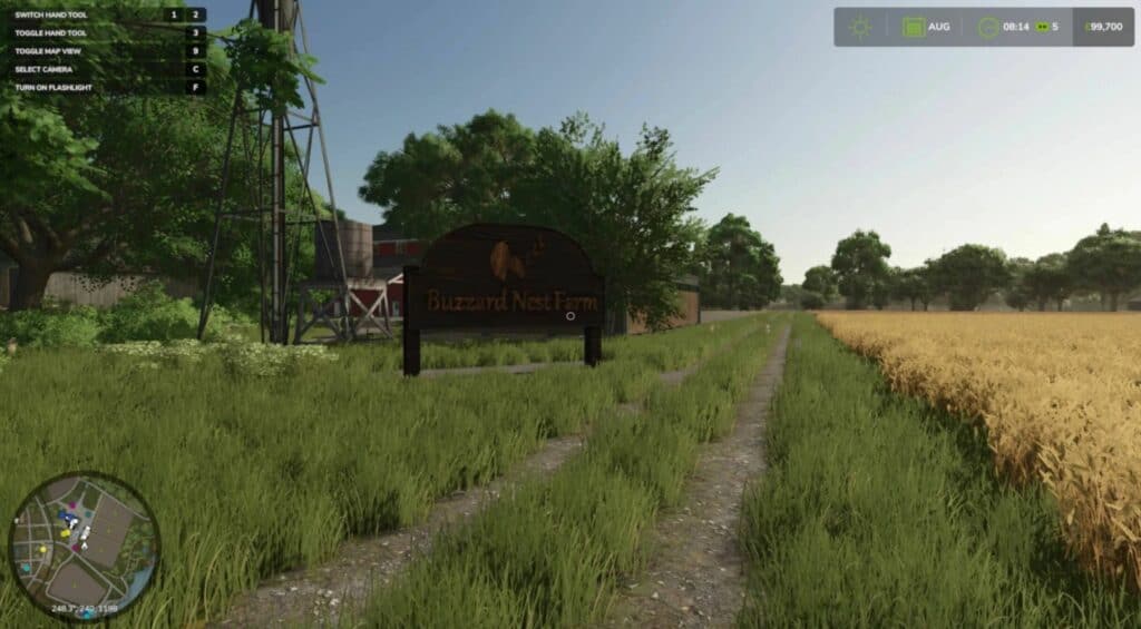 FS25 Buzzard nest sign v1.0 - FS 25 Objects Mod Download