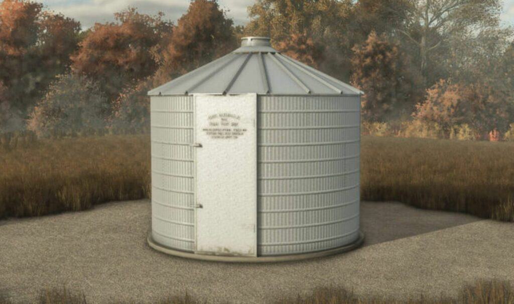FS25 Columbian 541 Redtop Grain Bin V1.0 - FS 25 Objects Mod Download