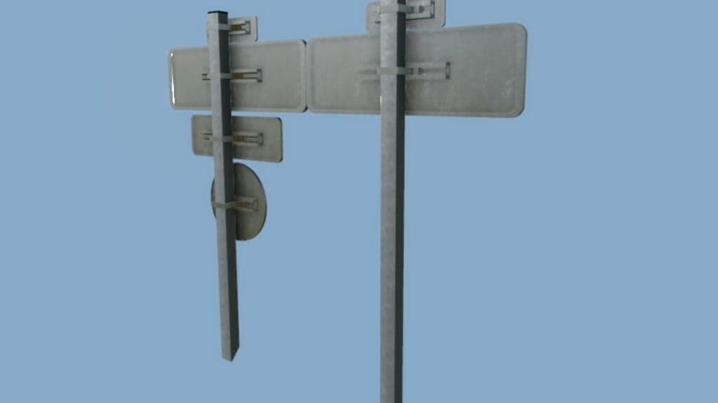 FS25 Commune entrance and exit sign (Prefab) v1 (1) - Farming simulator ...