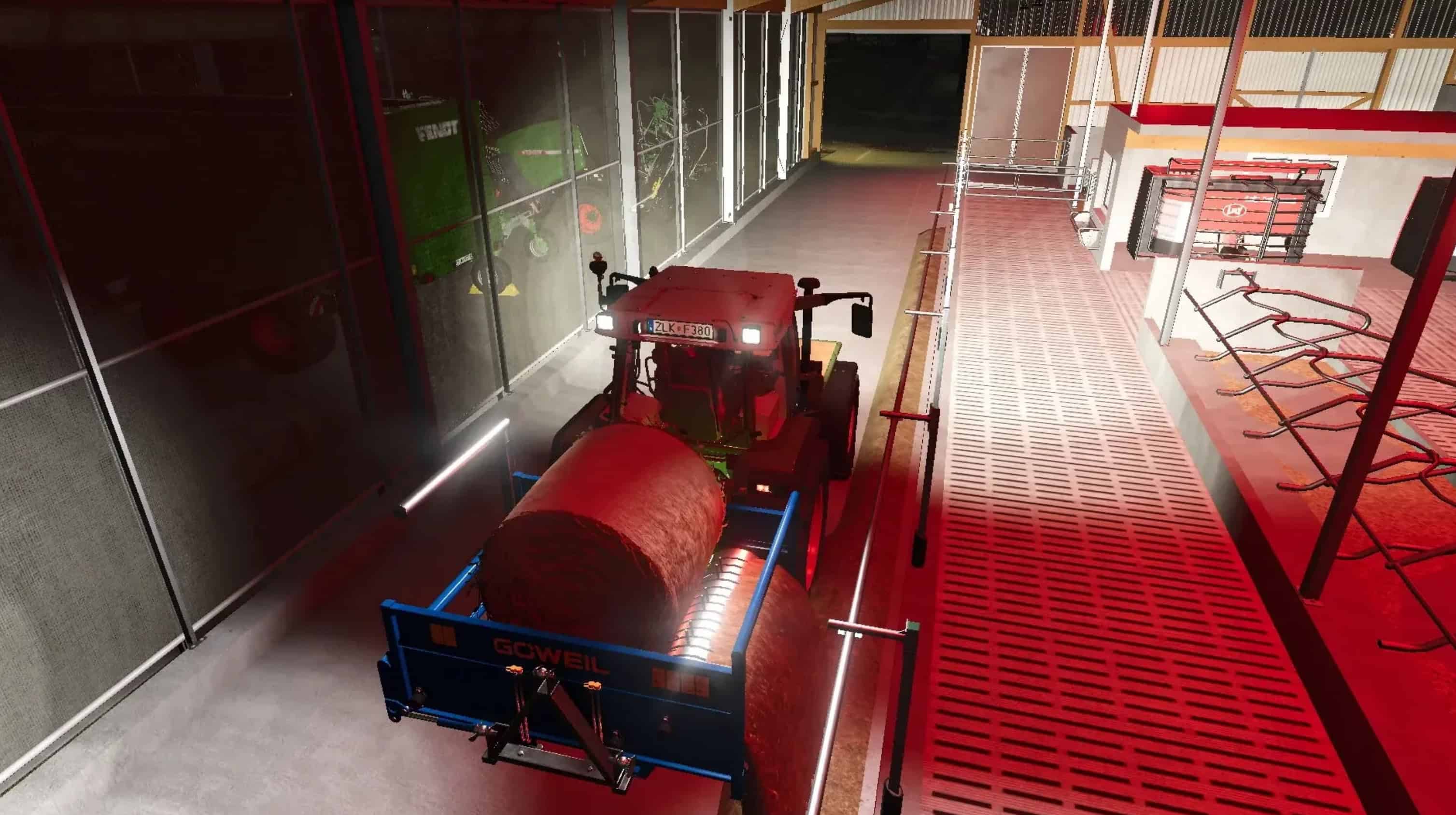 FS25 Göweil RBA bale shredder v1.0 - FS 25 Implements & Tools Mod Download