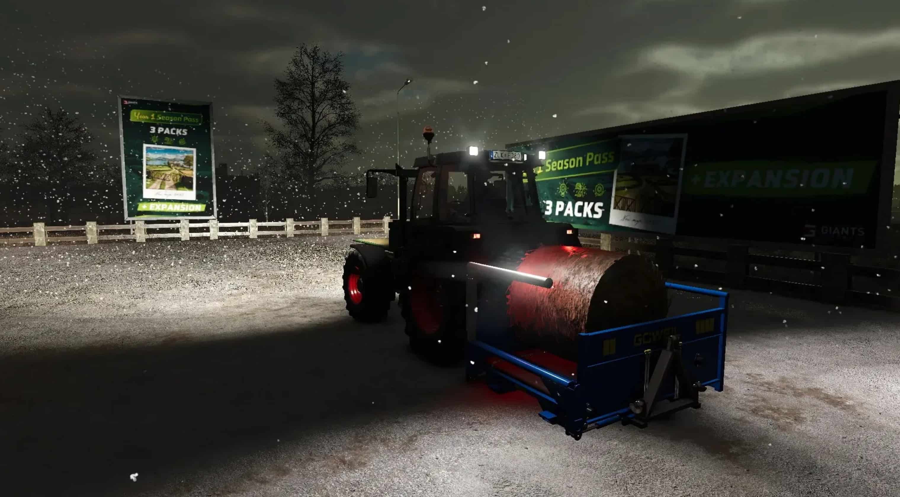 FS25 Göweil RBA bale shredder v1 (2) - Farming simulator 19 / 17 / 15 Mod