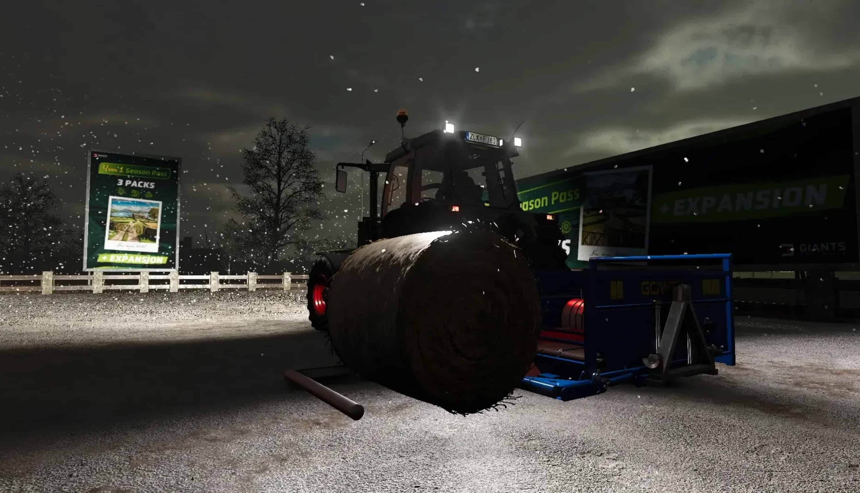 FS25 Göweil RBA bale shredder v1.0 - FS 25 Implements & Tools Mod Download