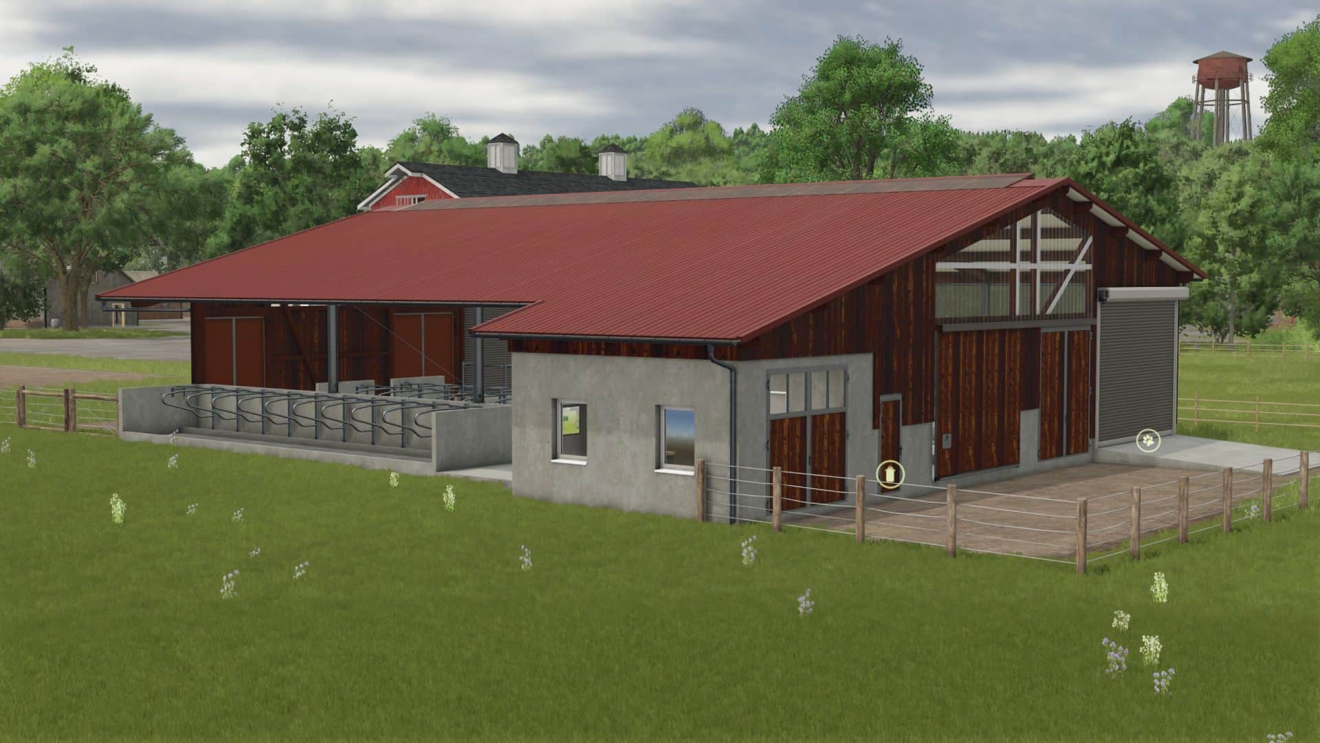 FS25 Hörmann medium cowshed v1.0 - FS 25 Buildings Mod Download