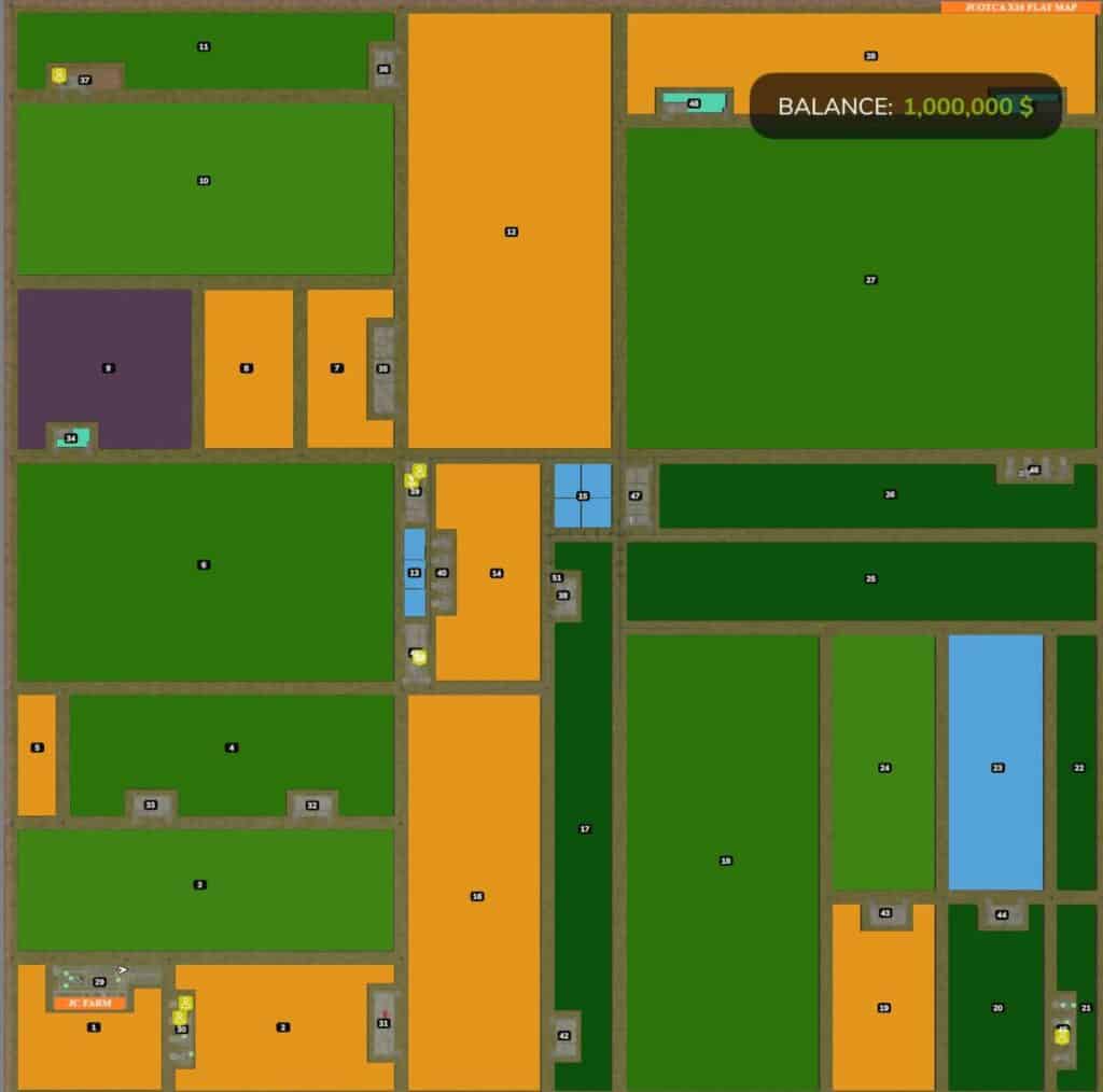 FS25 Juotca Flat Map Empty 16X V1.0 - FS 25 Maps Mod Download