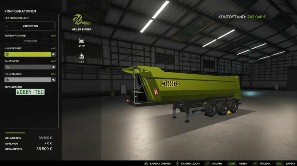 FS25 Meiller Tipper automatic LiftAchse v1 (3) - Farming simulator 19 ...